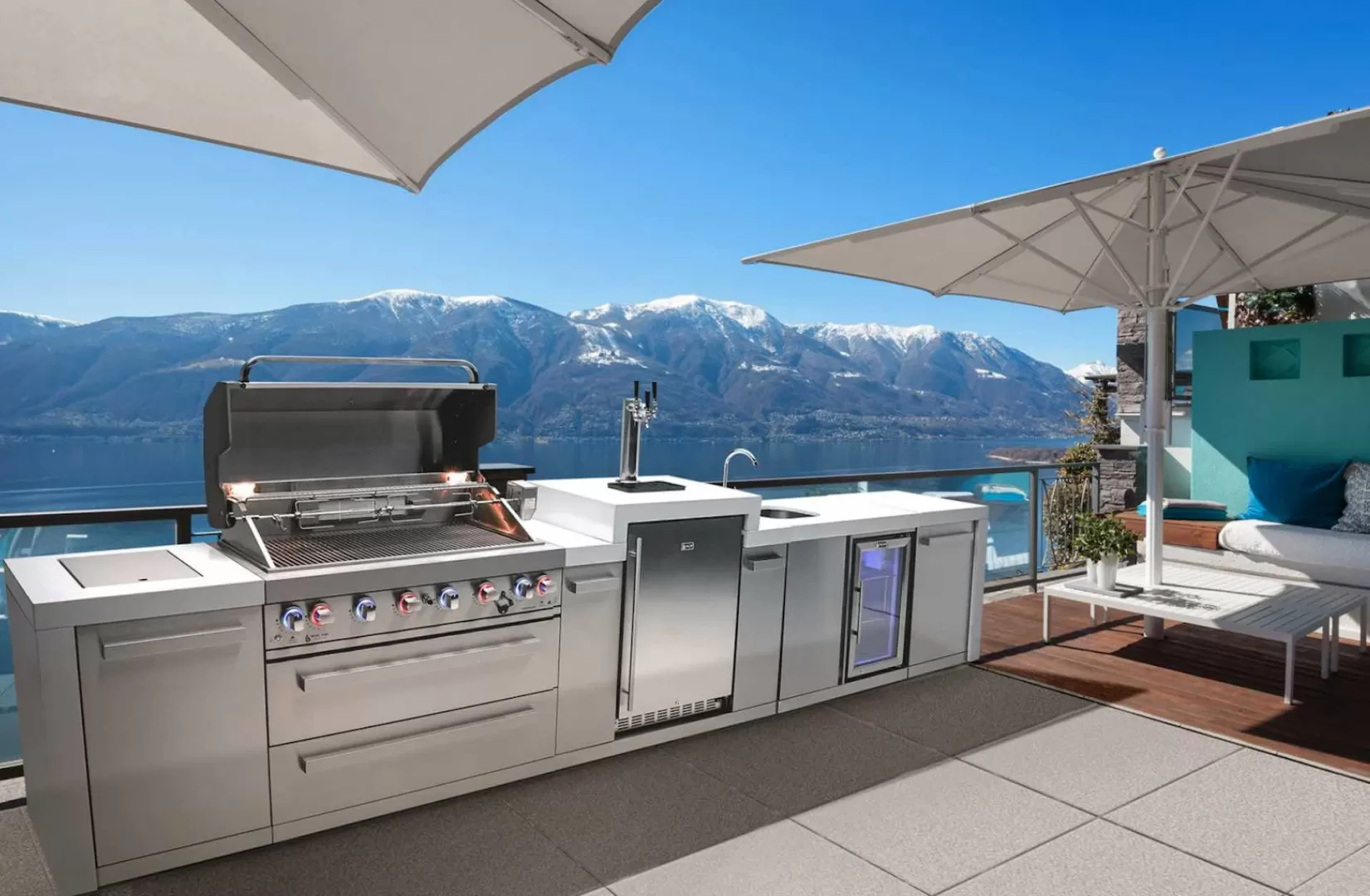 Mont Alpi Outdoor Kitchens - Copper Creek Developments | Calgary Deck Builder
